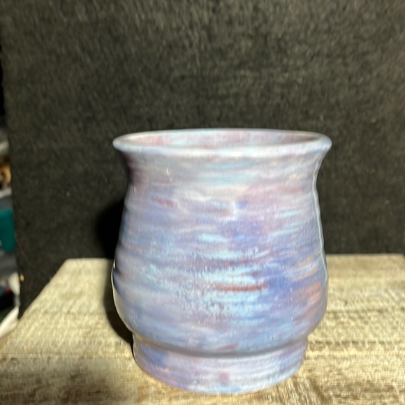unknown | Accents | Hand Thrown Pottery Vase With Periwinkle Blue Glaze ...